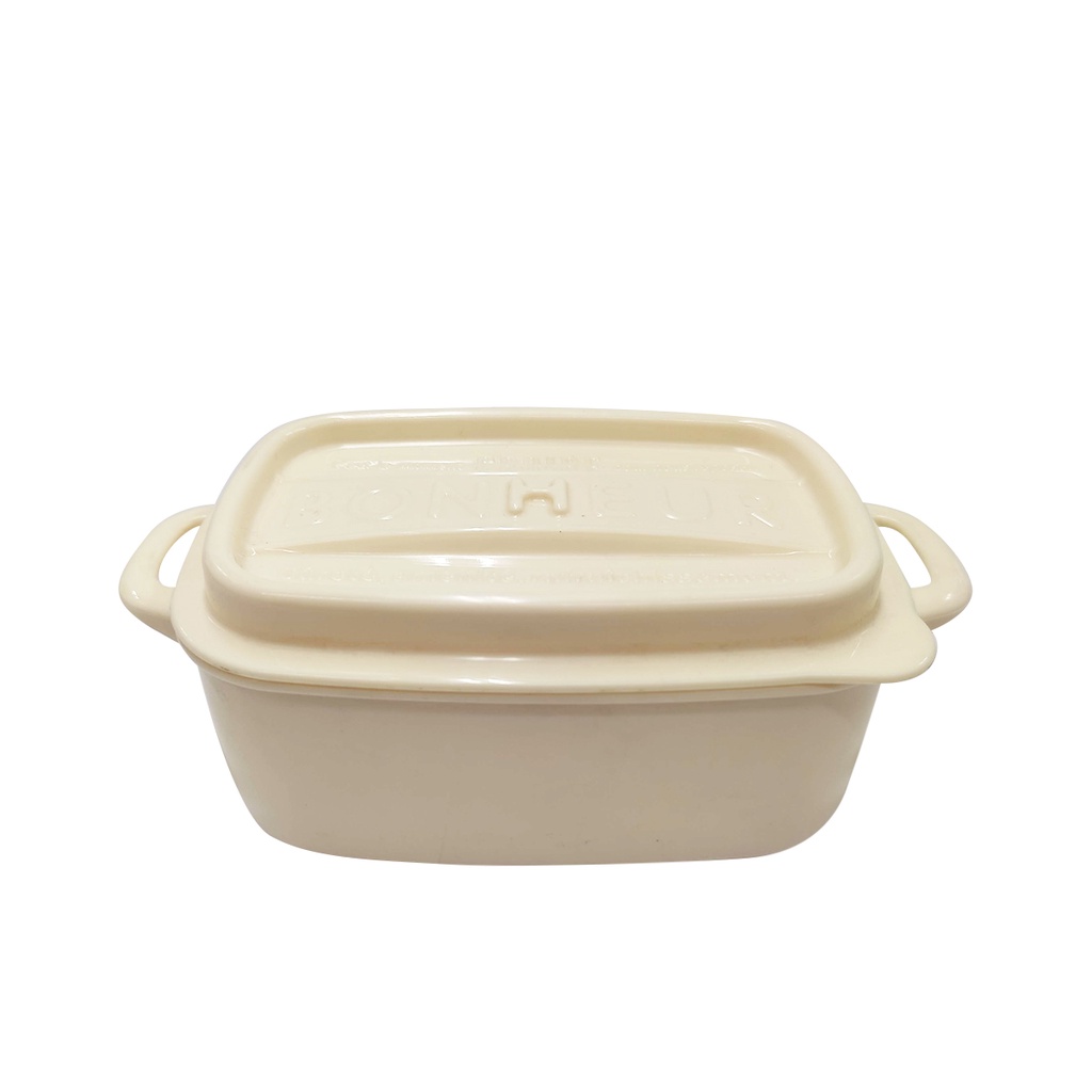 WATTS JAPAN Bonheur Container with Cover Rectangle White 17x8x7cm ...