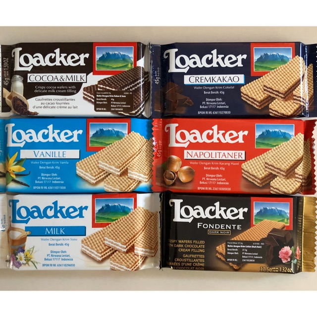 Loaker 45 gr Loaker Wafers 45 gr Loacker Mini | Shopee Philippines