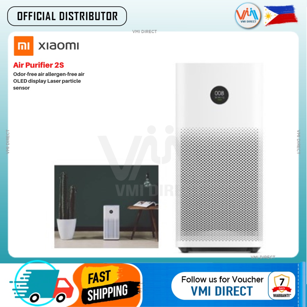 Xiaomi Air Purifier 2S Odor-Free Air Allergen-Free Air OLED Display ...