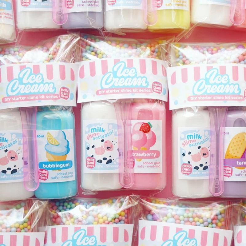 Slime Kit Buy 1 Get 1 Ice Cream Complete Set Activator Glue Party ...