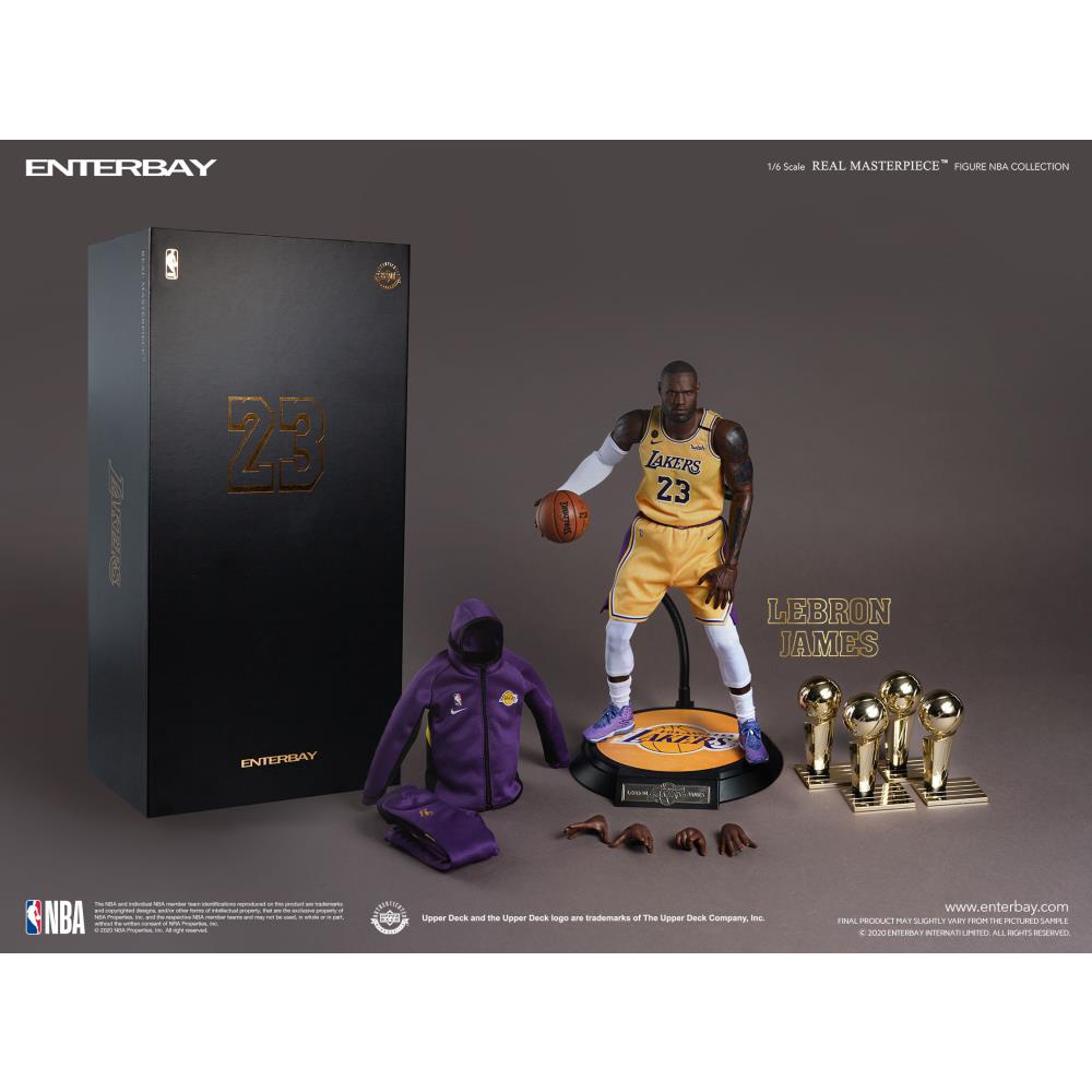 Enterbay NBA Real Masterpiece LeBron James (Lakers Home) 1/6 Scale ...