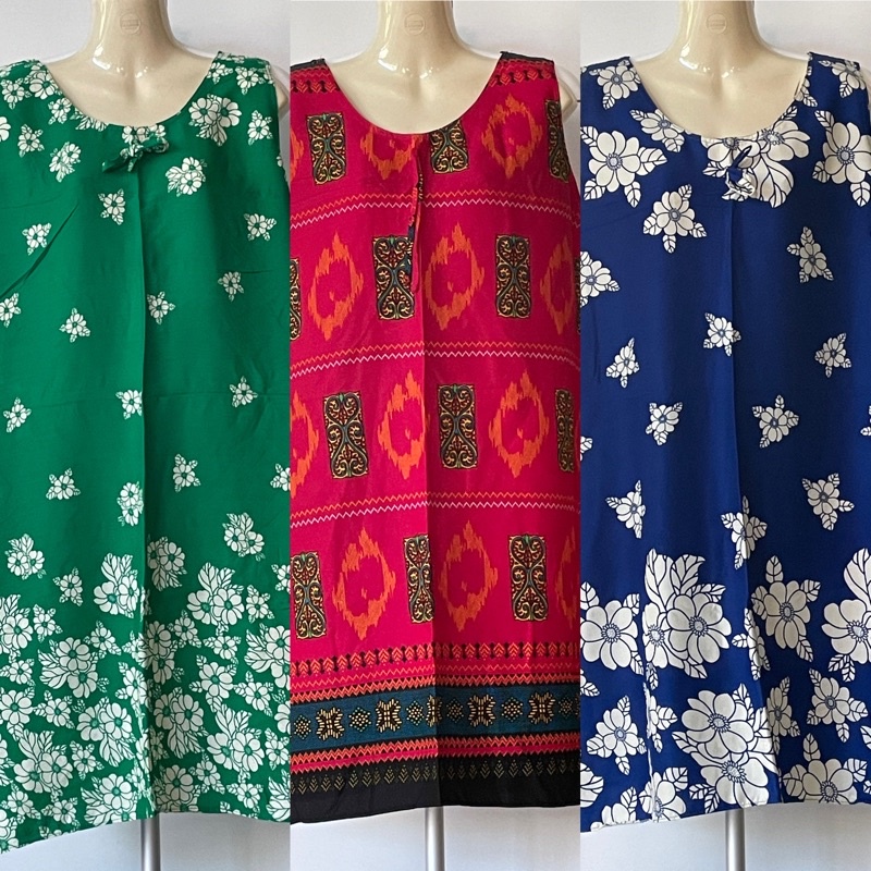 daster pambahay L sleevless( bigpedal,tribal,smallpetal) | Shopee ...