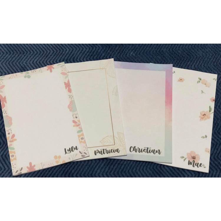 GIFTABLE PERSONALIZED MEMO PAD WITH DESIGN (60 SHEETS PER PAD) | Shopee ...
