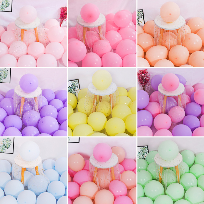 10Inch Macaron Balloons Candy Colored Party Birthday Decoration ...