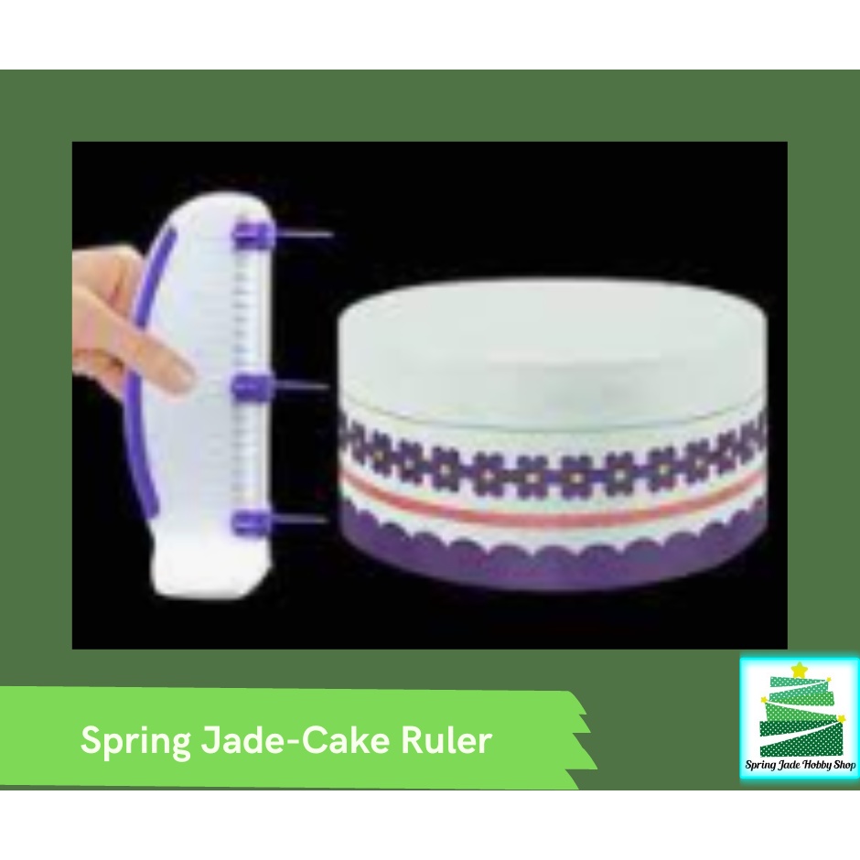 Spring Jade-Cake Ruler Marker Leveler Measuring Tool for Cake baking ...