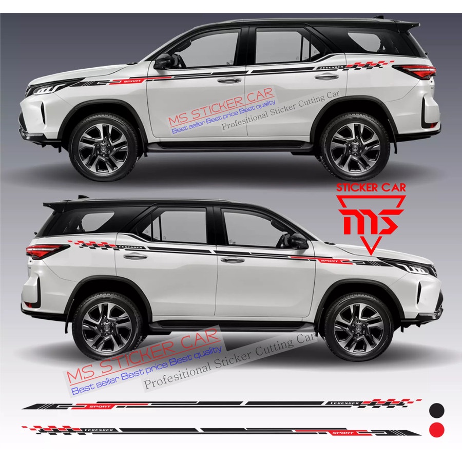 Toyota fortuner sport list cutting fortuner Car Stickers | Shopee ...