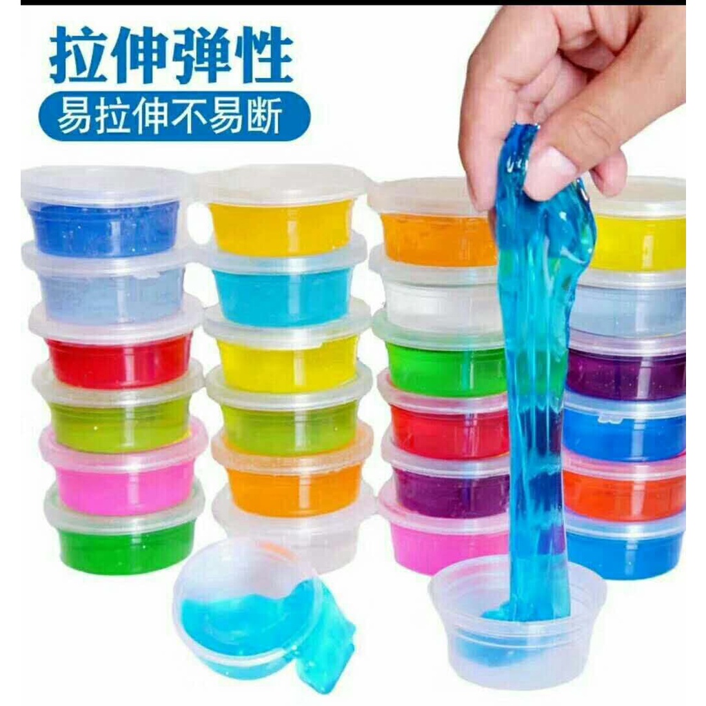 Slime color one pack 12set kids slime toys | Shopee Philippines