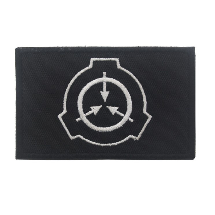 1pcs Embroidery SCP Foundation Velcro Patch Tactical Battle Badge ...