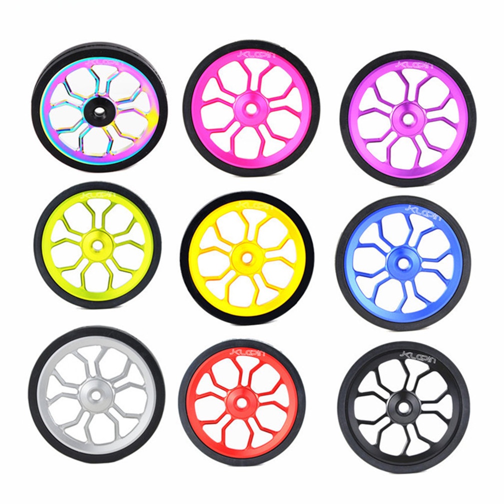 JKlapin Folding Bike Bearing Push Wheel 3D Hollow 82mm Spider Aluminum ...