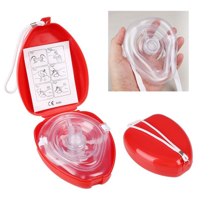 Masks CPR Breathing Mask Resuscitator One-way Valve Health | Shopee Philippines