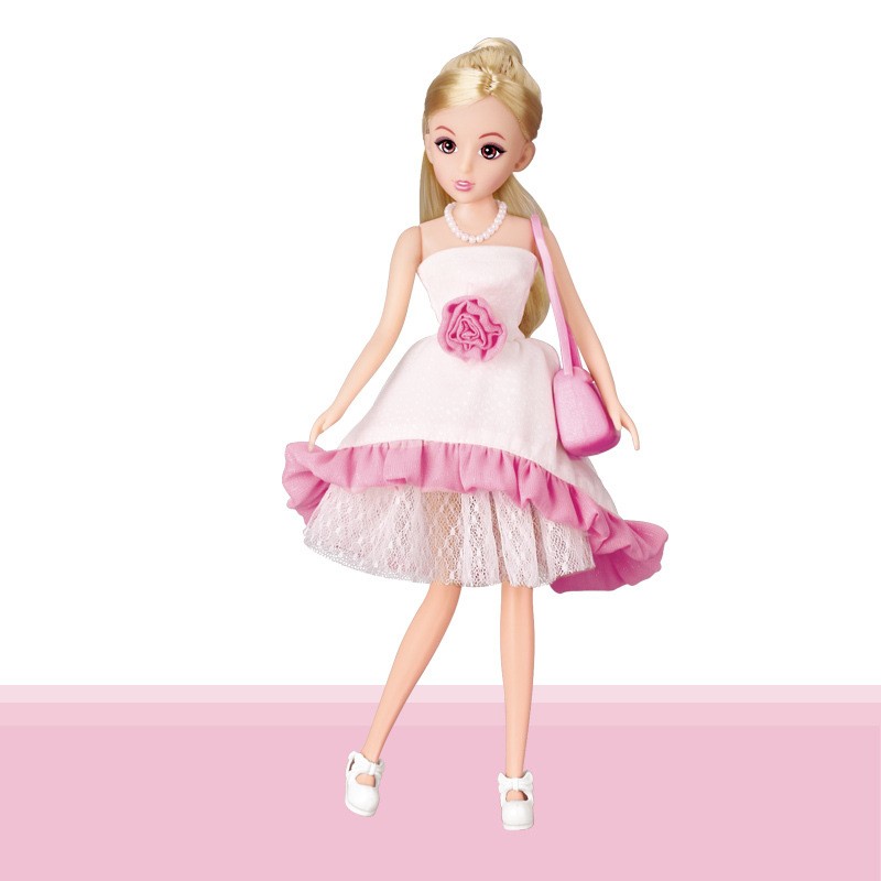 Lelia Fluffy Face Doll With Bag And Shoes (White Dress) | Shopee ...