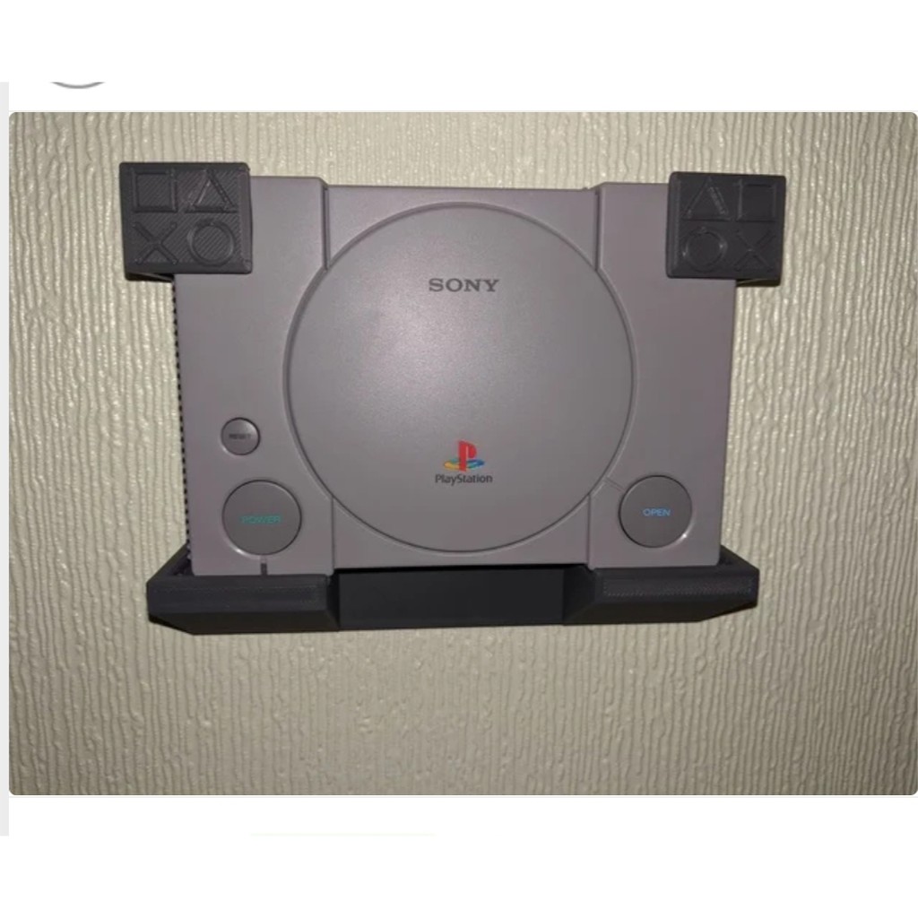 Wall Mount Console Playstation Ps1 Classic Holder Stand - 3d printing ...