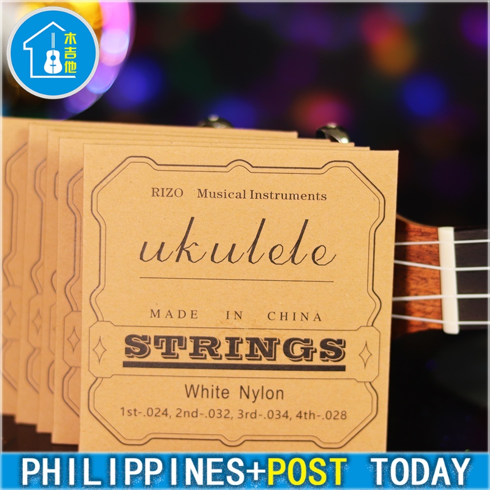 Ukulele Strings 4pcs/set White Nylon Replacement Part For 21 23 26 Inch ...