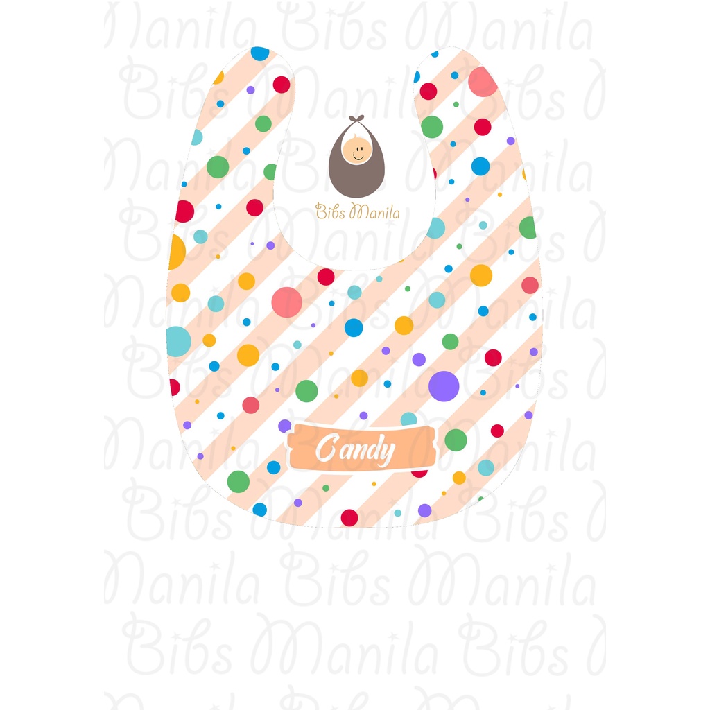 Bibs Manila Party Pop Personalized Bib | Shopee Philippines
