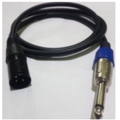 XLR male to PL-55 mono cable 1 meter | Shopee Philippines
