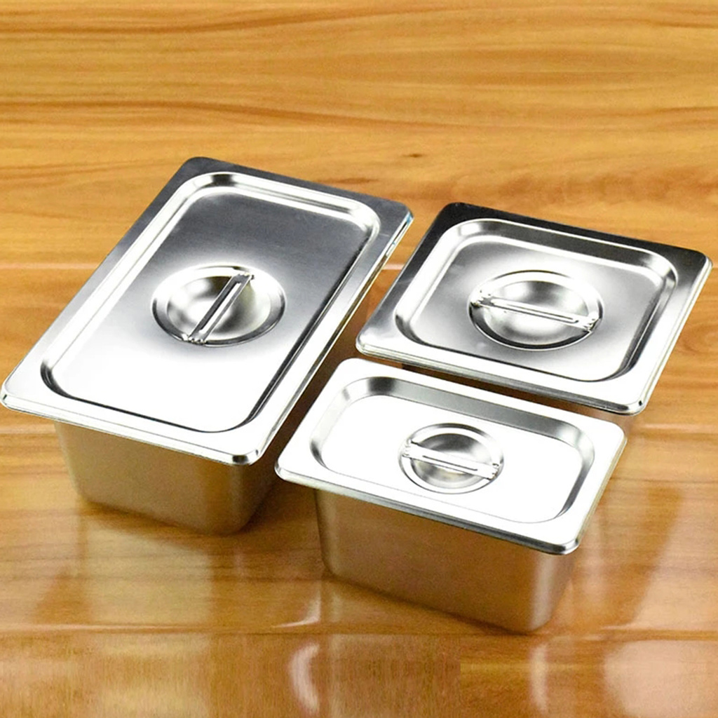 TT Stainless Steel Buffet with Cover Food Vegetable Container Lunch ...