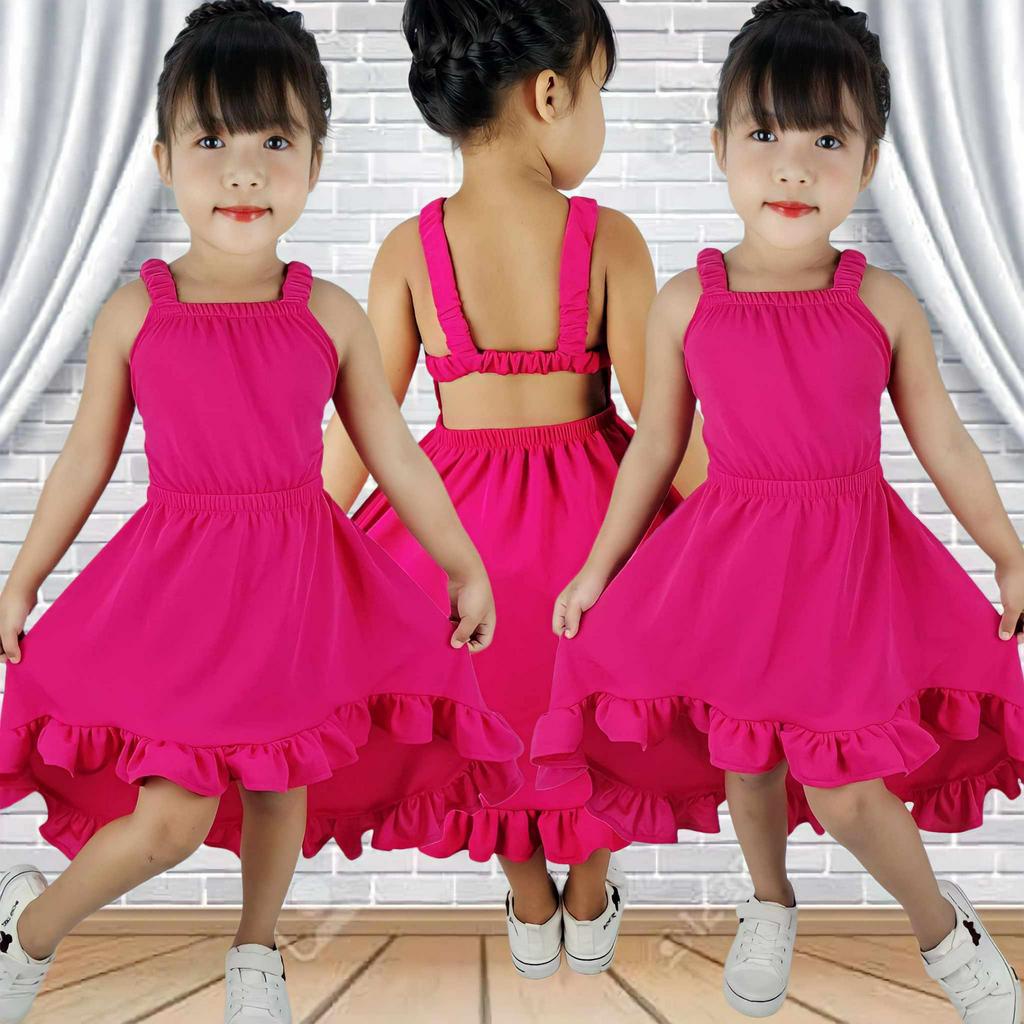 KIKAY TREND I ZEYA FIT 3-5 YEARS OLD KIDS GARTER PLAIN DRESS CUTE ...