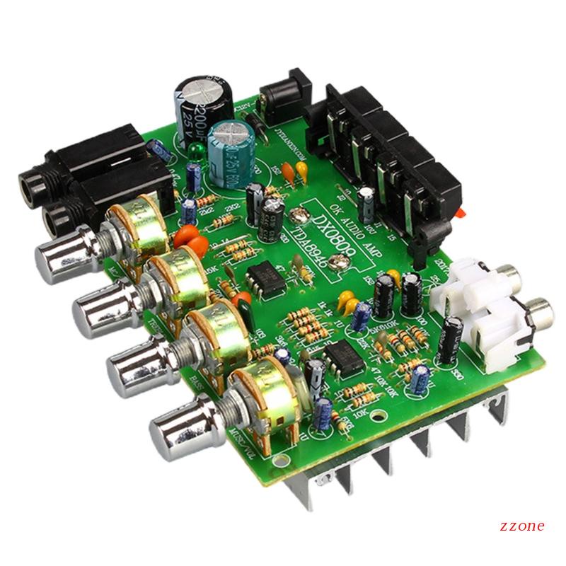 zzz DC12V2A DIY DX-0809 Audio Amplifier Board 40W+40W Channel Stereo Amplificador | Shopee ...