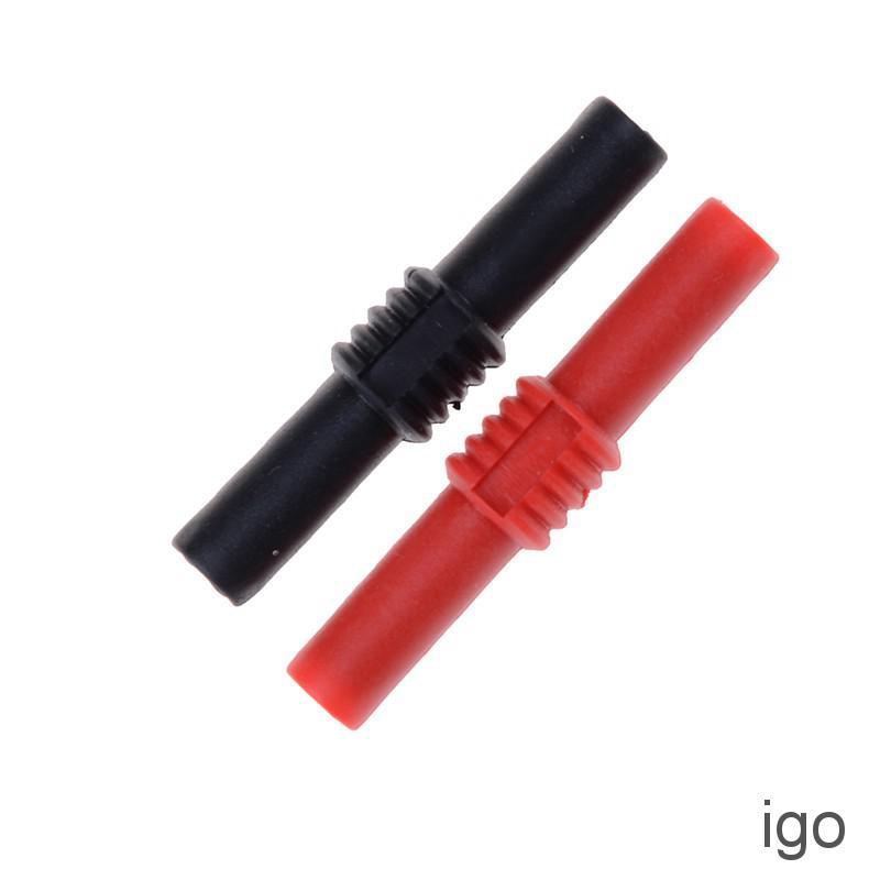 IGO 2pcs/set 4mm Female To Female Banana Coupler Plug Adapter Cable ...