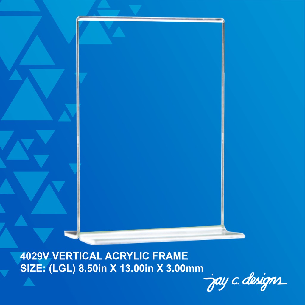 Jay C. Designs Acrylic Vertical Frame 4029V | Shopee Philippines