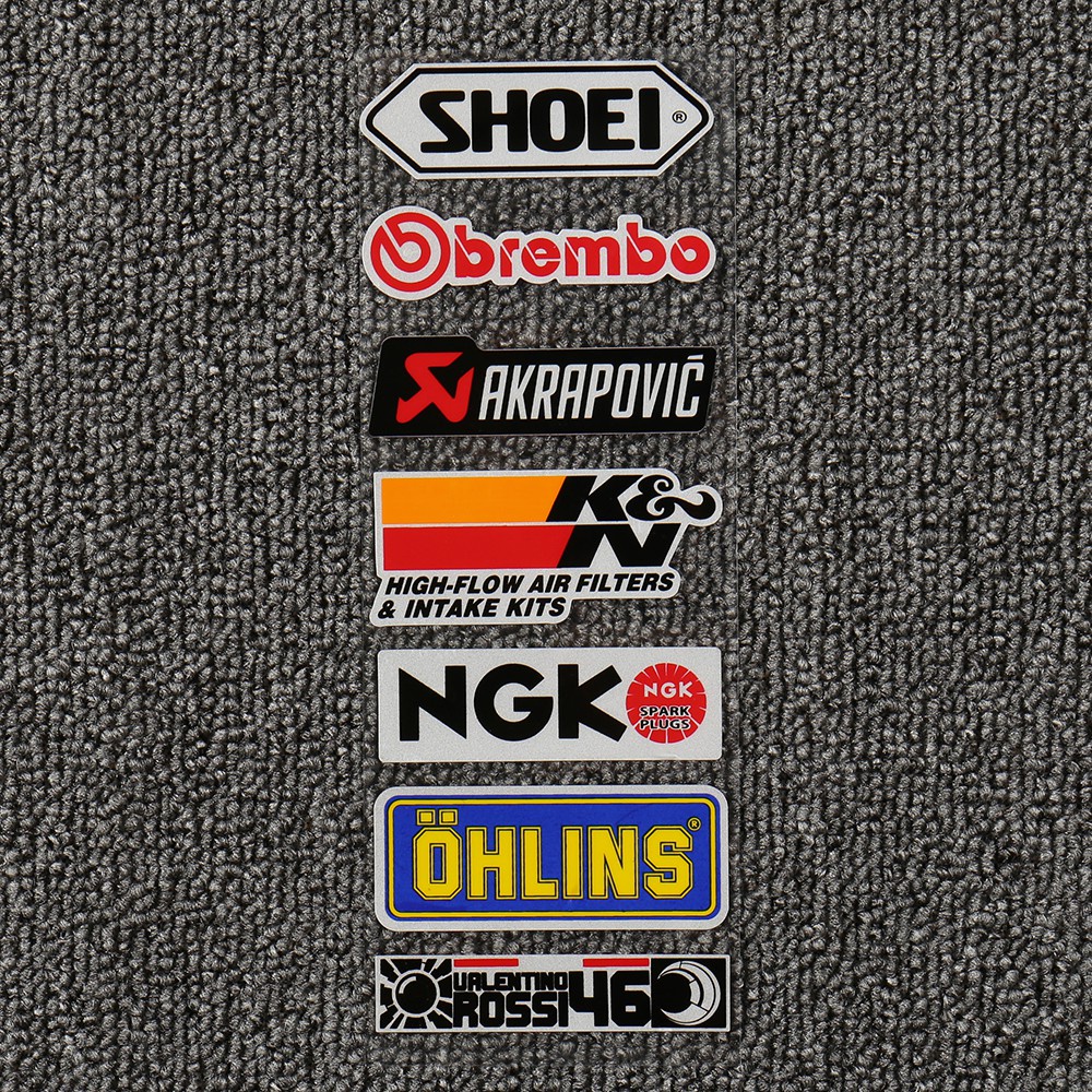 Original Racing Sponsor Sticker Motorcycle Helmet Decal Waterproof Car ...