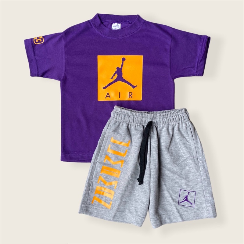 Air jordan cotton terno kids 1-10yrs | Shopee Philippines