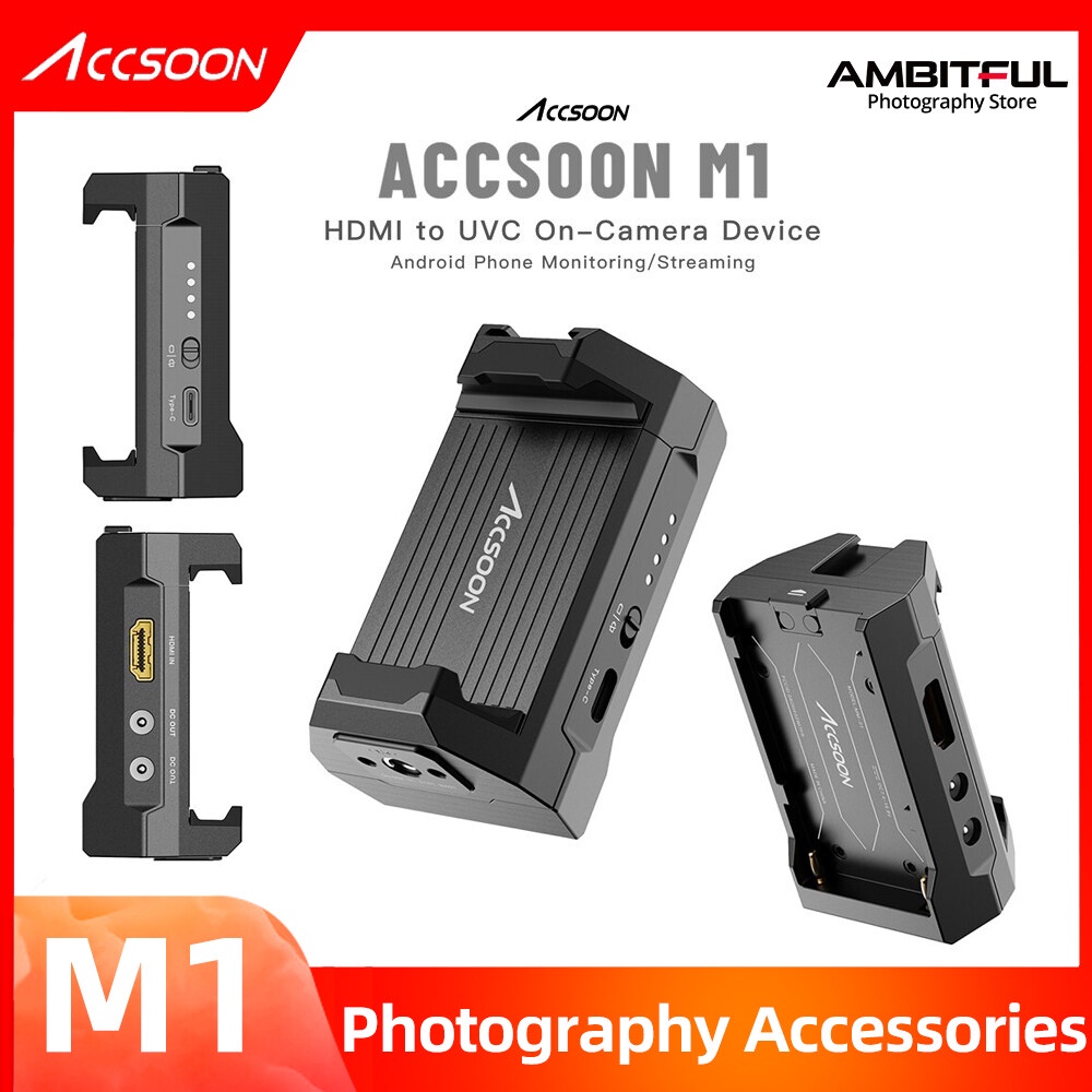 ACCSOON M1 HD 1080P 60fps Wireless Transmission Monitor SLR Mirrorless ...