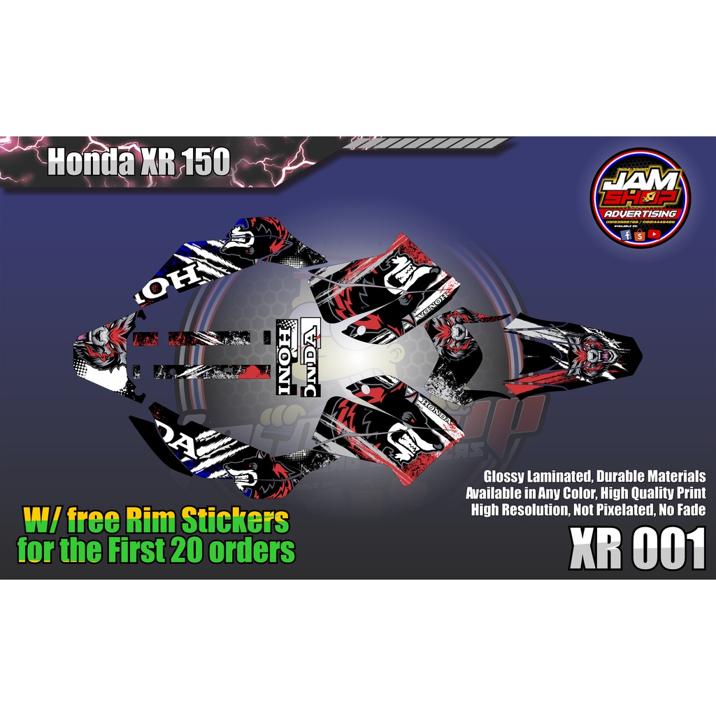 Honda XR 150L Full Decals | Shopee Philippines