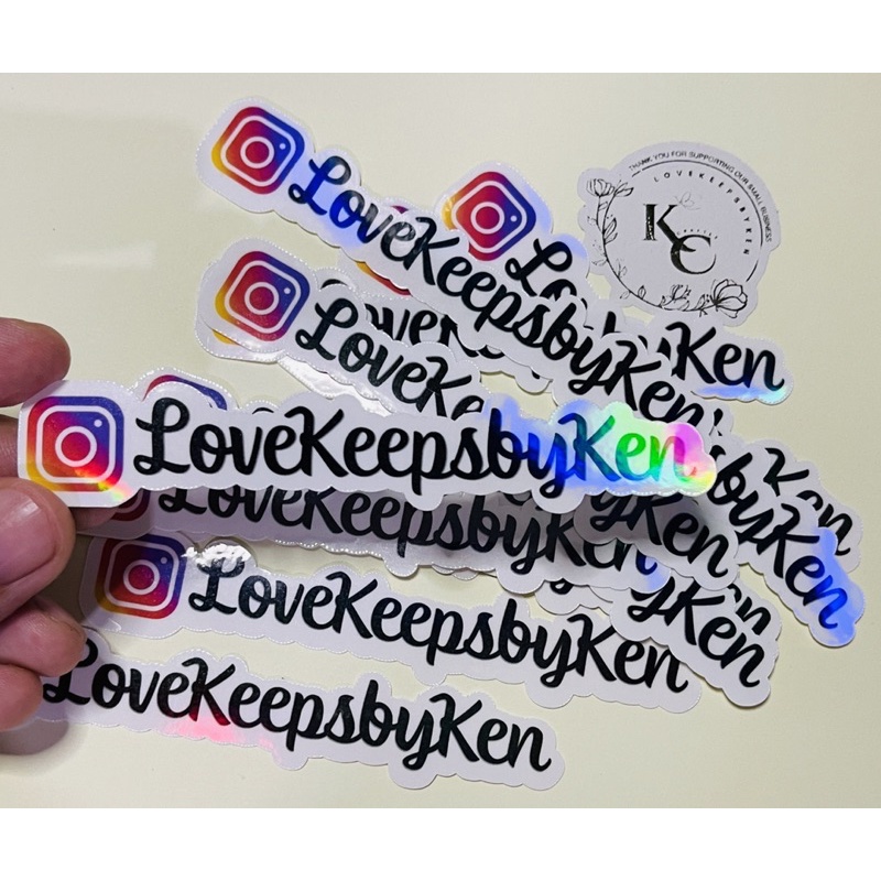 Instagram Personalize Name, Water Proof Sticker, Instagram Offset ...