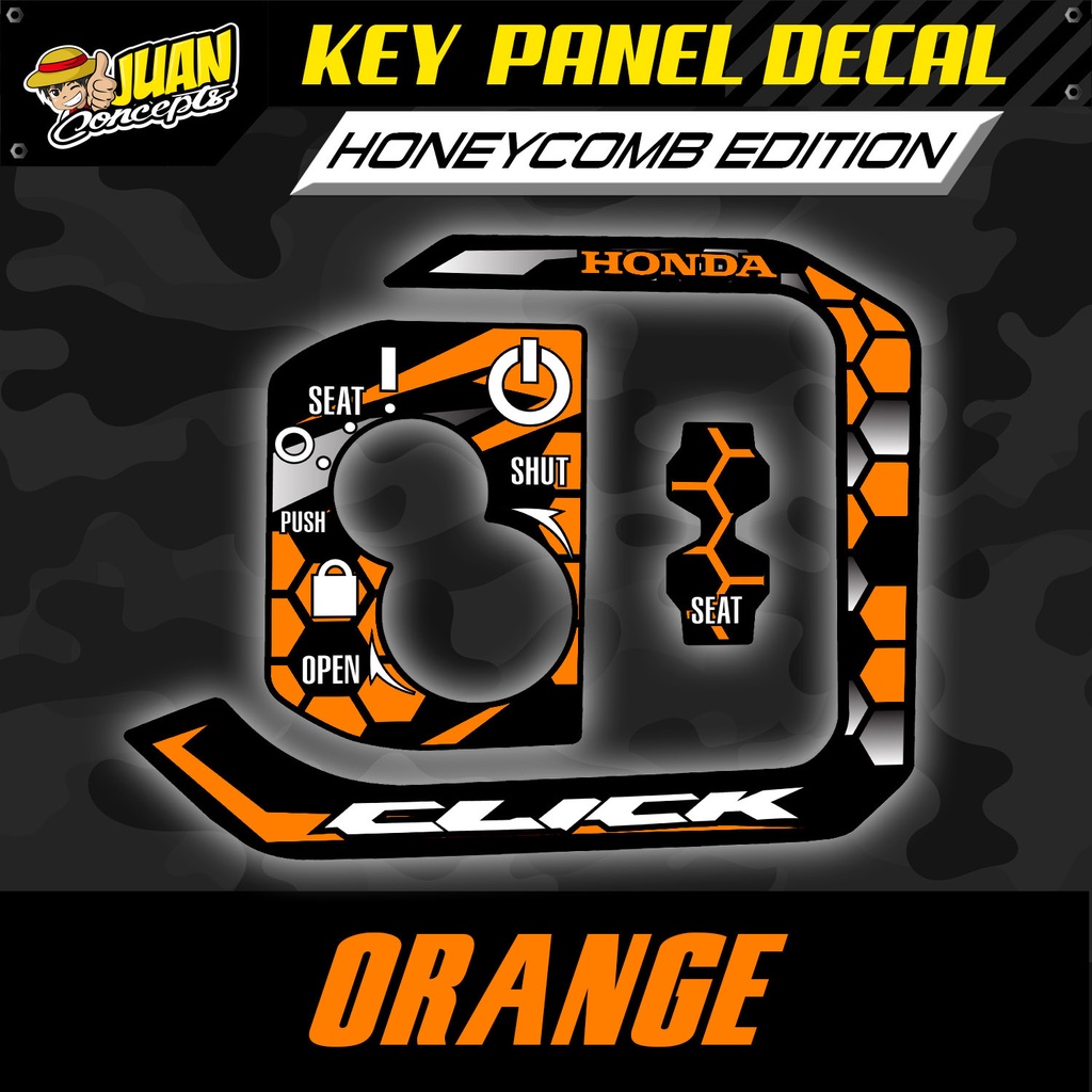 Honda Click 125i Key Panel Protector Honeycomb Design | Shopee Philippines