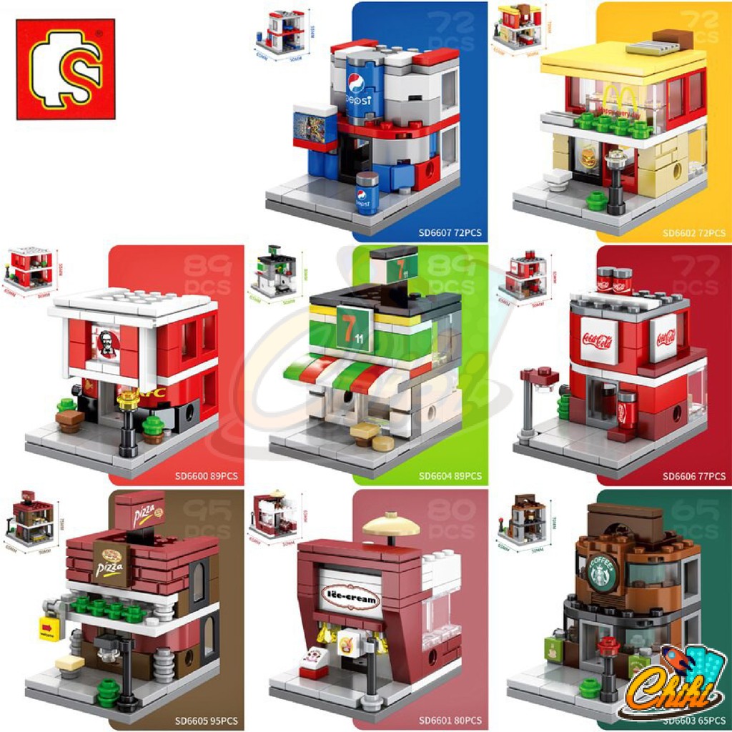 Sembo Block streetview Building Set (Small Size) | Shopee Philippines