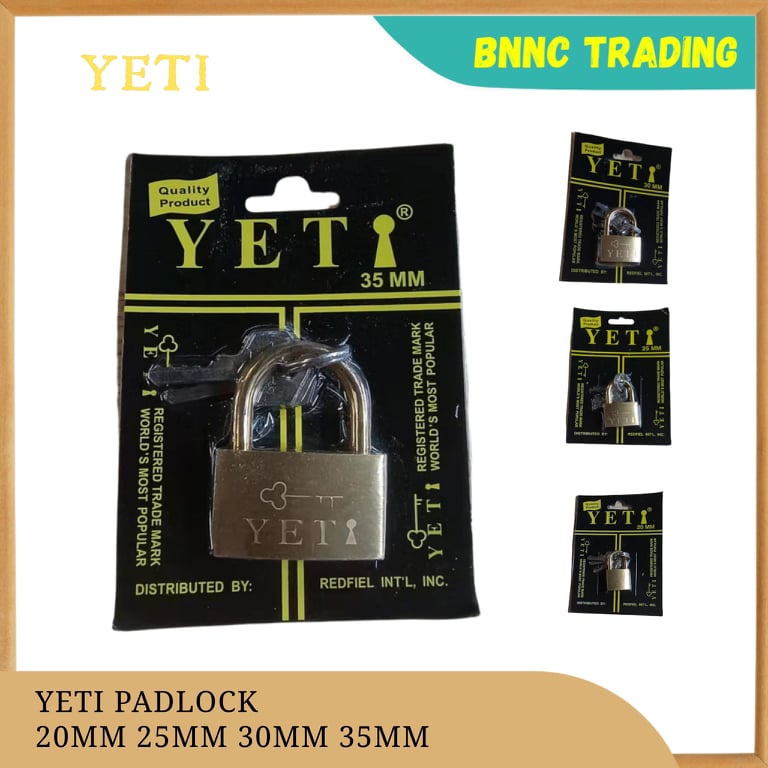 BNNC YETI PADLOCK BRASS CENTER KEY 20MM 25MM 30MM 35MM 40MM 45MM 50MM ...