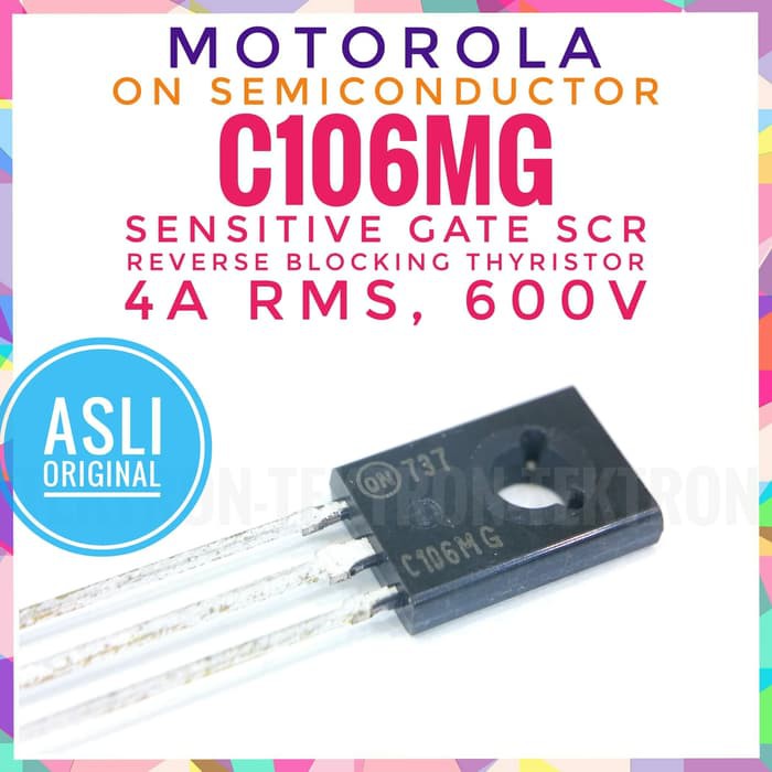 ON Semiconductor Motorola C106MG SCR 4A RMS 600V C106 original origina | Shopee Philippines