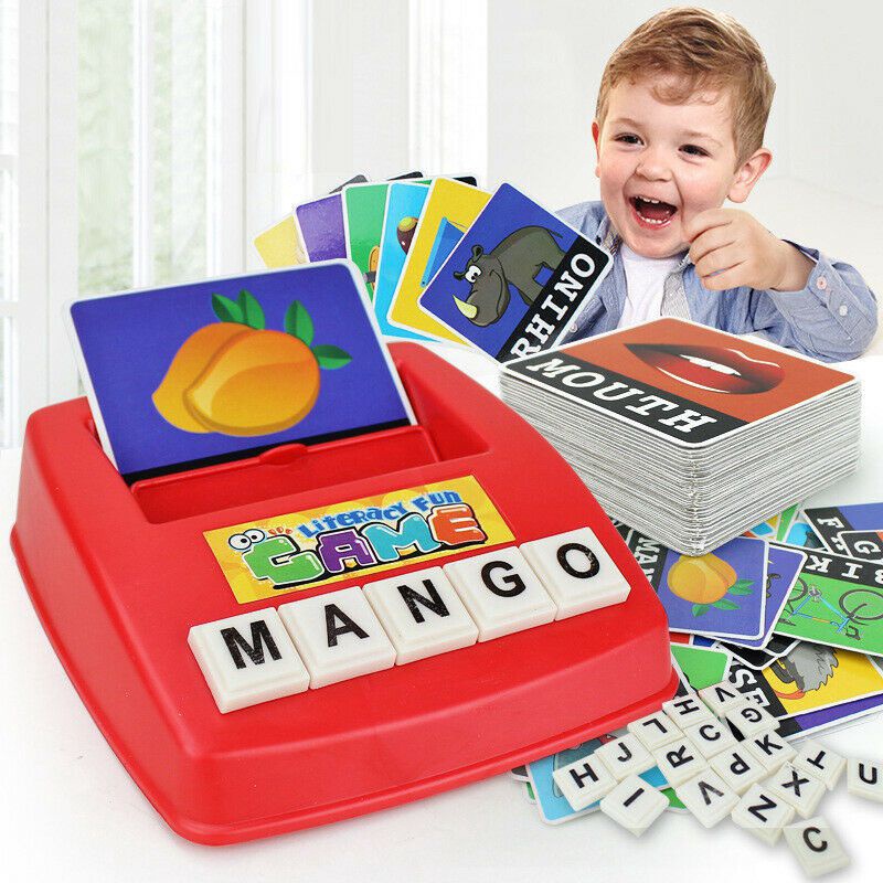 Kids English Spelling Alphabet Letter Game Early Learning Toy Kids ...