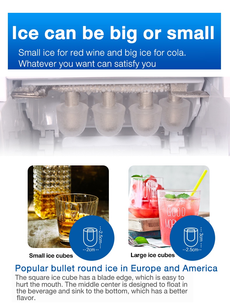 HAILANG Automatic Ice Maker Machine Fast Portable Household Intelligent ...