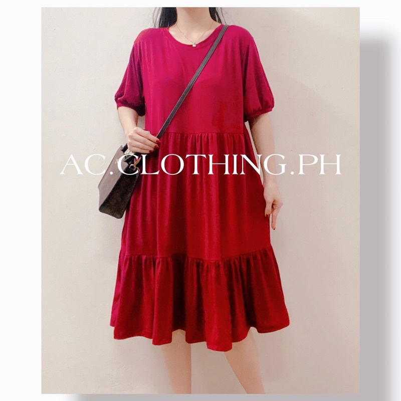 MOLLY PLUS SIZE PLAIN DRESS (FIT TO 2XL-3XL) | Shopee Philippines