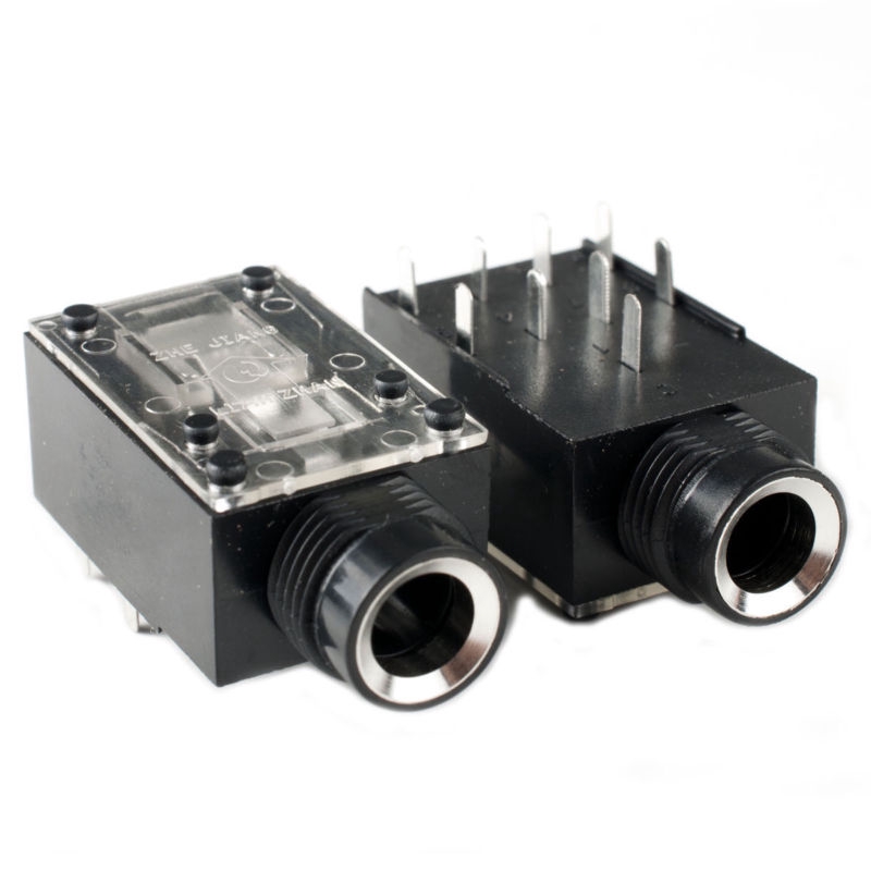 Ready stock* 2pcs,1/4" 6.35mm Audio STEREO Female Panel Mount ...