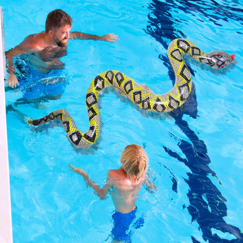 NEW Super Long PVC Inflatable Snake Swimming Pool Toy Children Fun ...