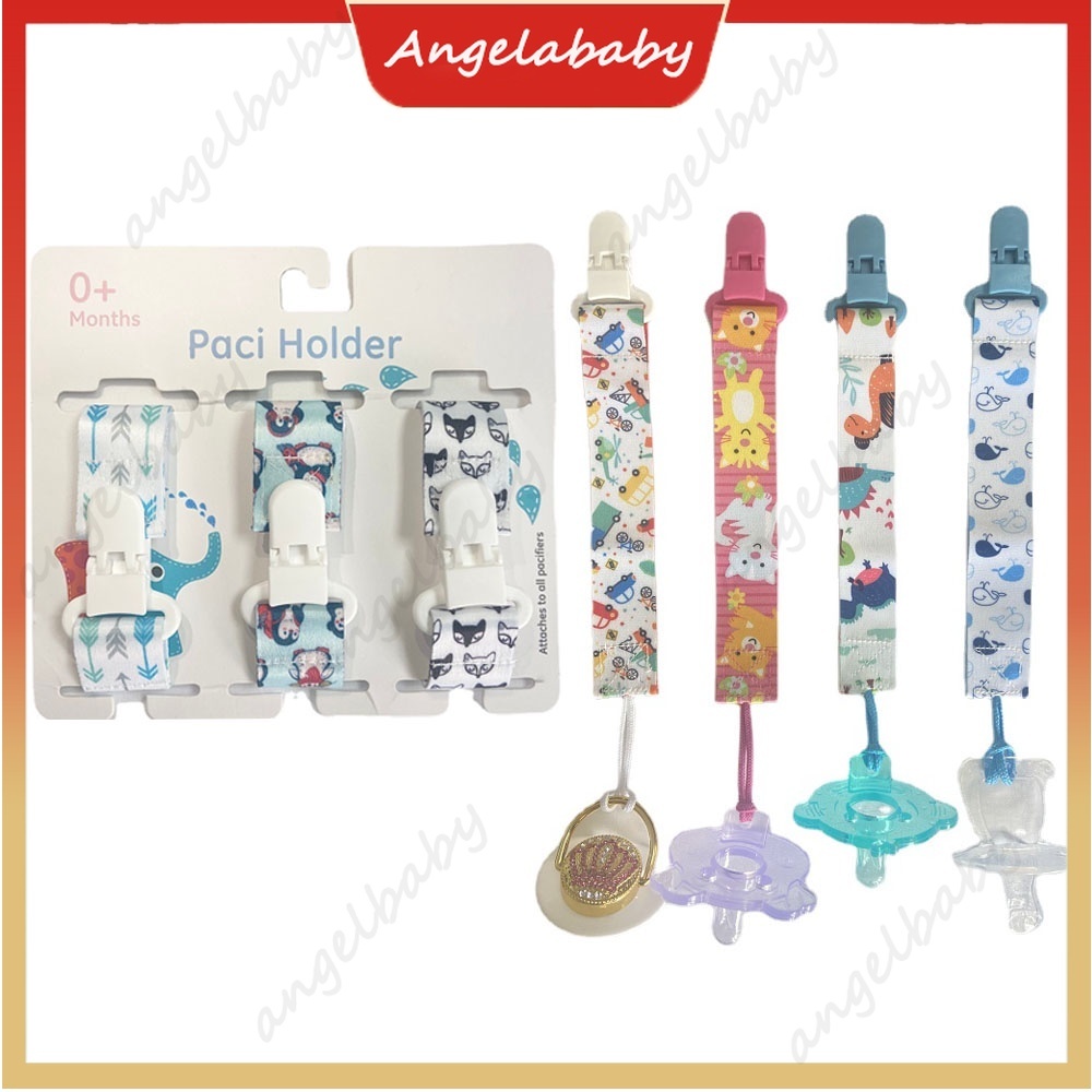 Baby pacifier clip pacifier chain cartoon printing children's anti-fall ...