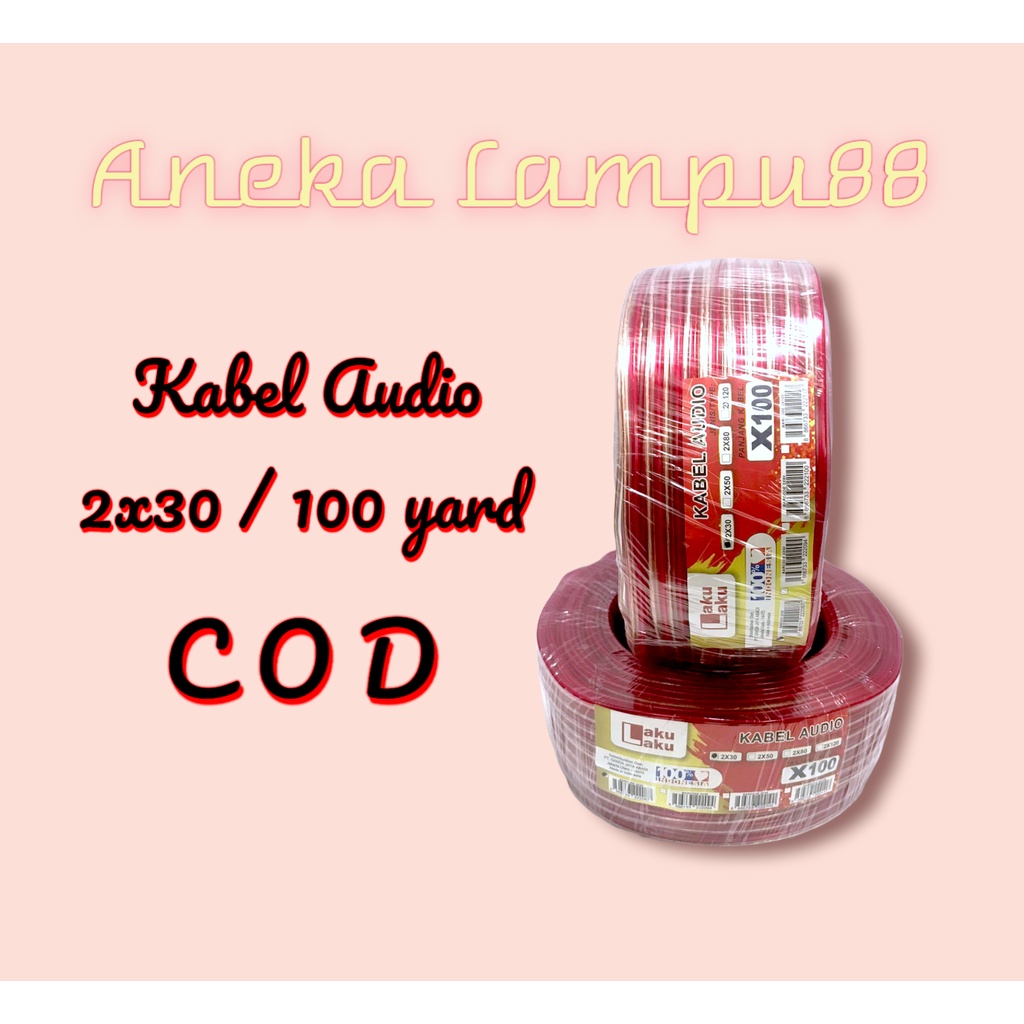 TRANSPARENT CABLE 2X30 100 YARD - SNI ELECTRICAL CABLE - 80 M AUDIO ...