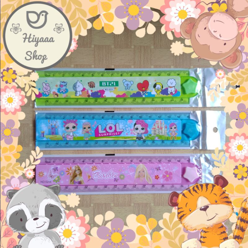 Hs 98 FANCY FOLDING RULER COLOR & CARTOON VARIANTS | Shopee Philippines