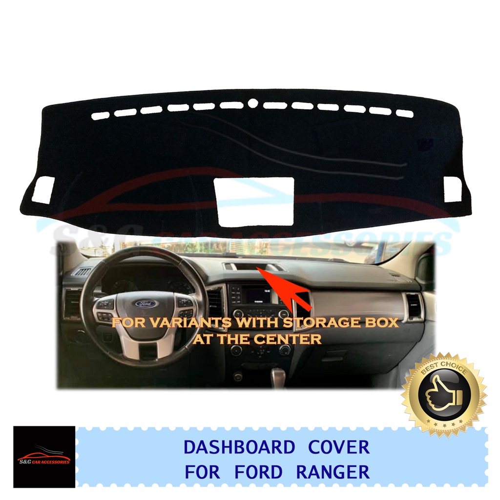 Dashboard Cover for Ford Ranger Wildtrak XLE / XLS variant with Storage ...