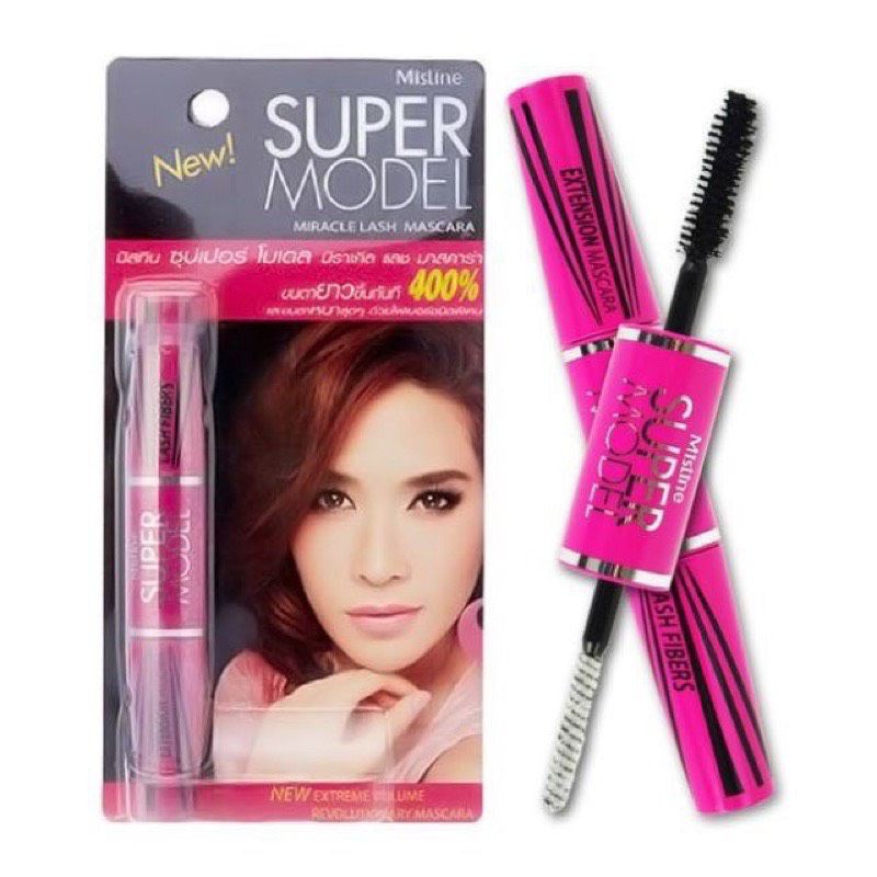 Mistine Super Model Mascara Easy-To-Wash Formula Beautiful Complete 2 ...