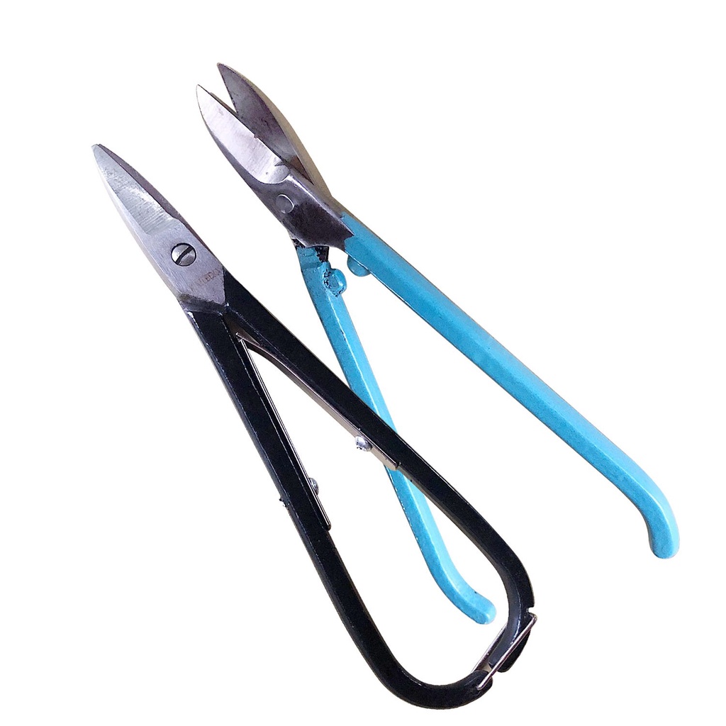 7 #8# British Blue Handle Black Handle Shears Pliers Flat Stainless ...