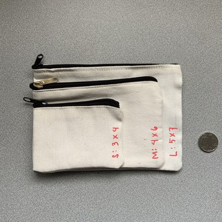 Canvas (katsa) coin purse and makeup pouch with lining | Shopee Philippines