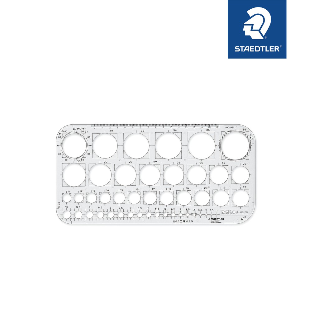 Staedtler Mars Circle Template 576 01 F | Shopee Philippines