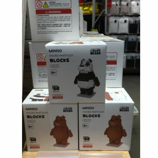 Miniso We Bare Bears Building Blocks | Shopee Philippines