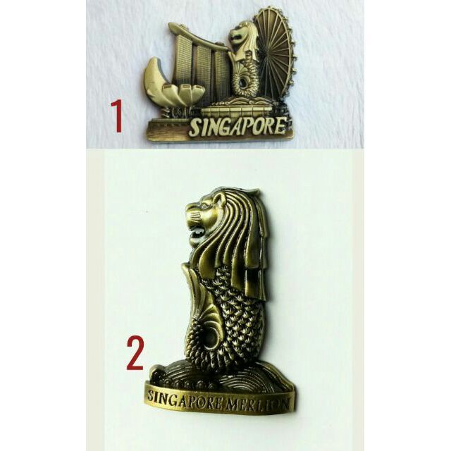The Merlion Park Singapore Metal ref magnet | Shopee Philippines