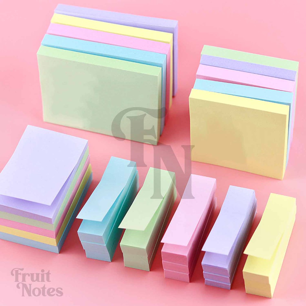 SN140 100 sheets Pastel Color Square Sticky Notes | Shopee Philippines