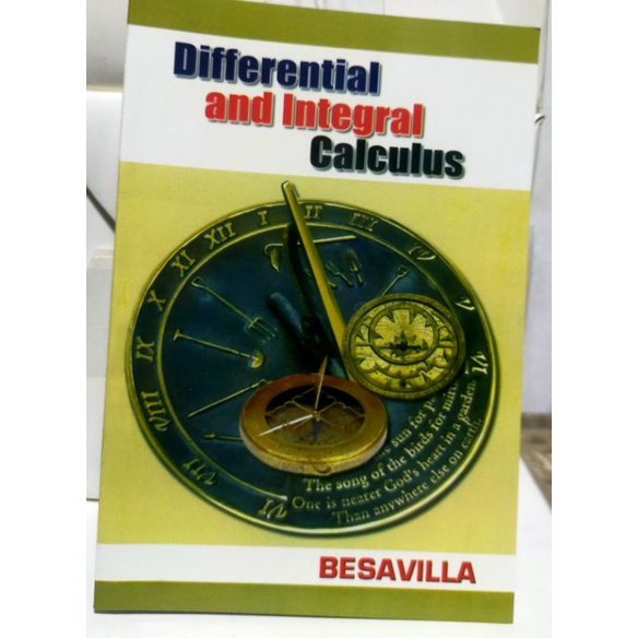 Differential And Integral Calculusbesavilla Shopee Philippines 